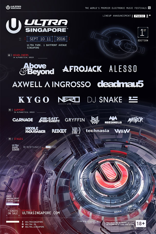 ULTRA Singapore Announces Phase Two Lineup