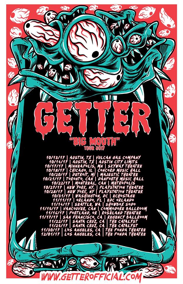 Getter Announces Massive "Big Mouth" Fall Tour