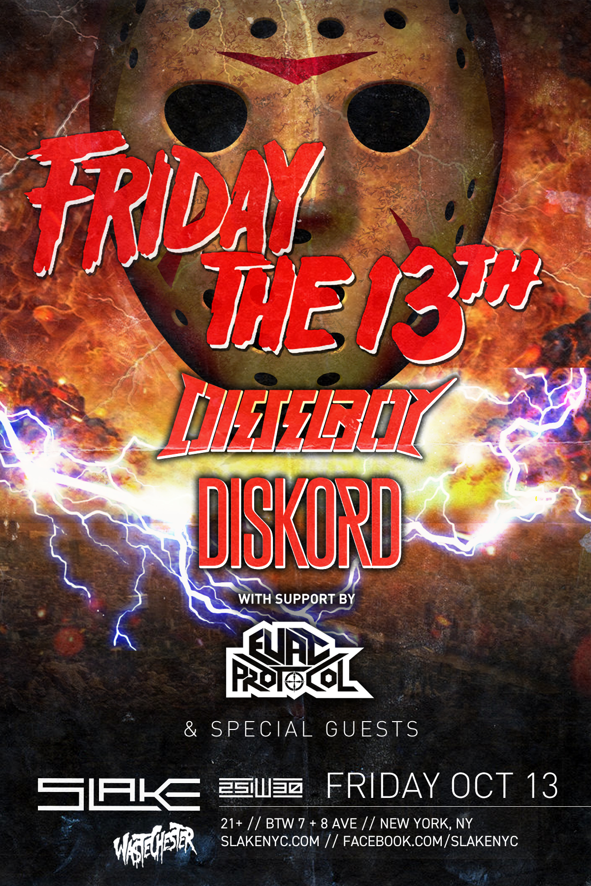 Celebrate Friday The 13th With Dieselboy & Diskord At Slake NYC
