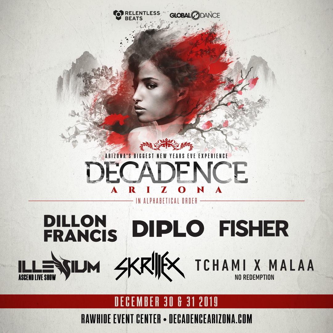Begin the Countdown to 2020 With Decadence Arizona's Phase 1 Lineup