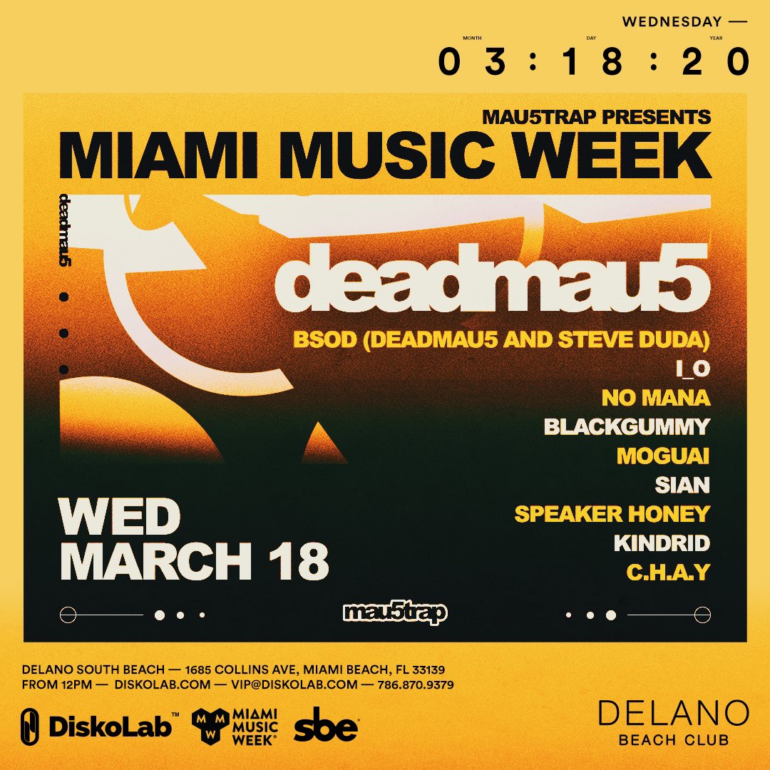 Mau5trap Reveals Fully-Loaded Lineup For Miami Music Week Showcase