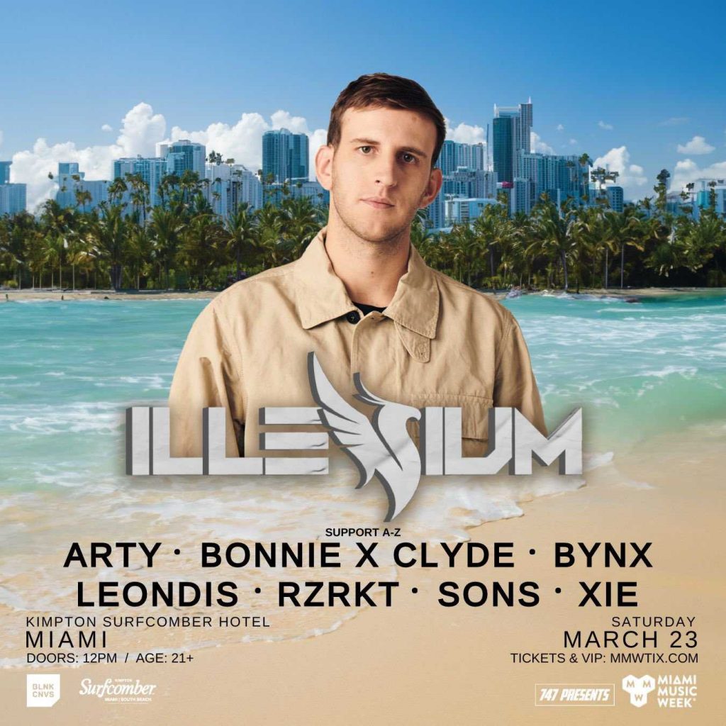 ILLENIUM Unveils Lineup For First-Ever Miami Music Week Pool Party